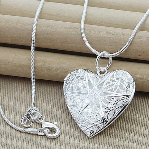 Jewelry | 925 Sterling Silver Luxury Picture Hart Frame | Poshmark